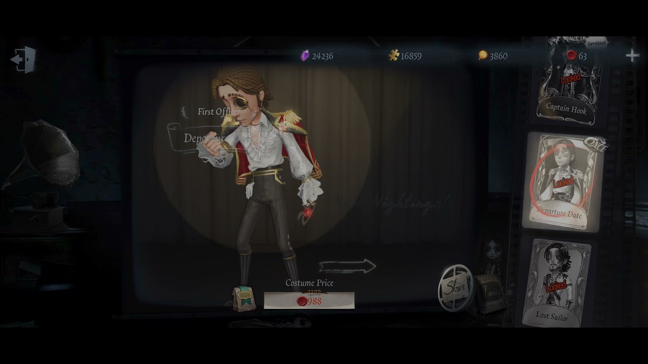 Skin (A) | First Officer - Departure Date | Identity V - YouTube