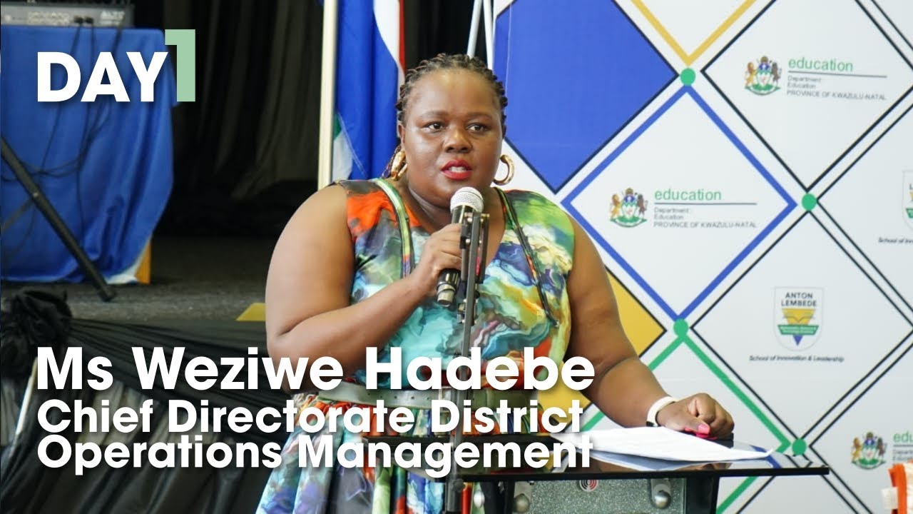 DDG Weziwe Hadebe at the Chief Directorate District Operations ...