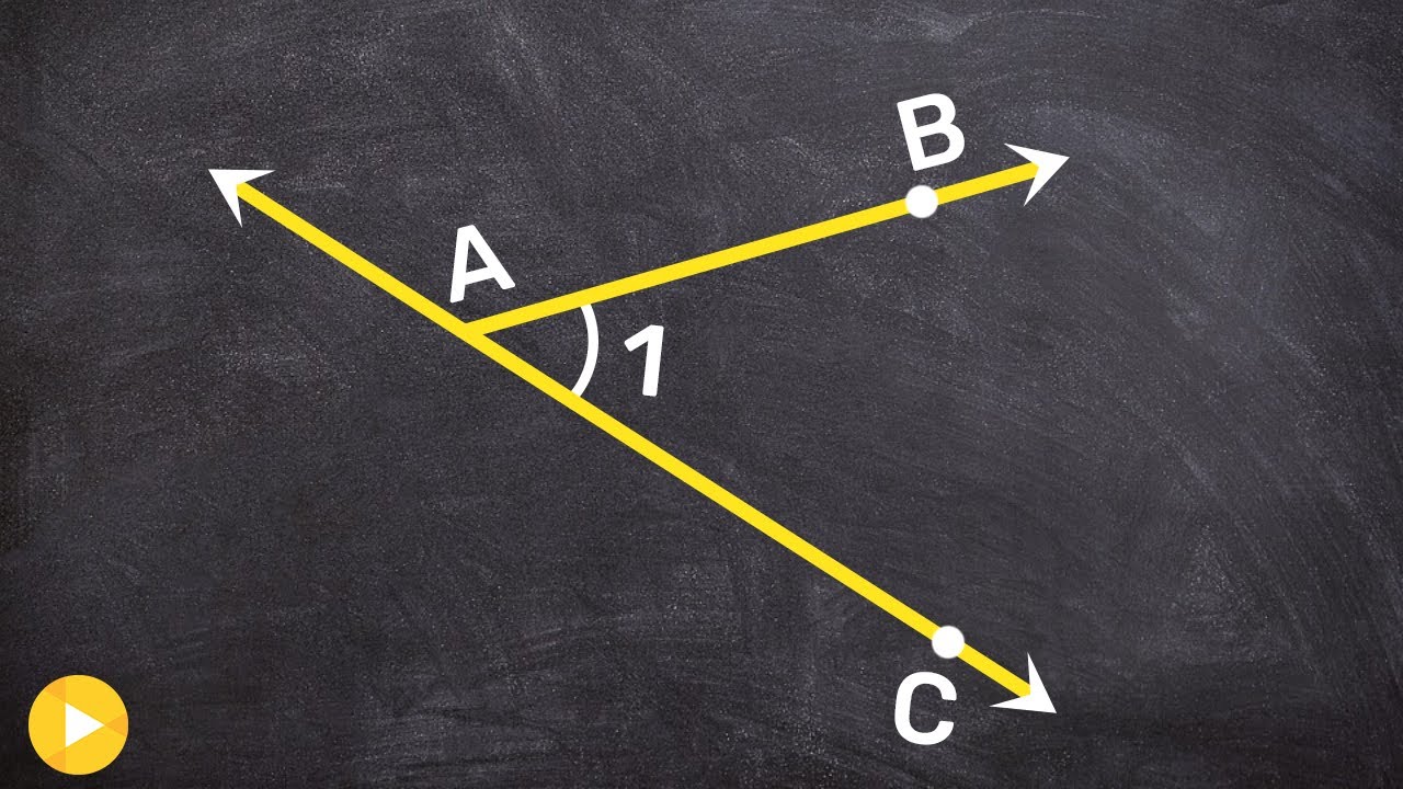 Learning to name a point, line, ray and angle from a figure - YouTube