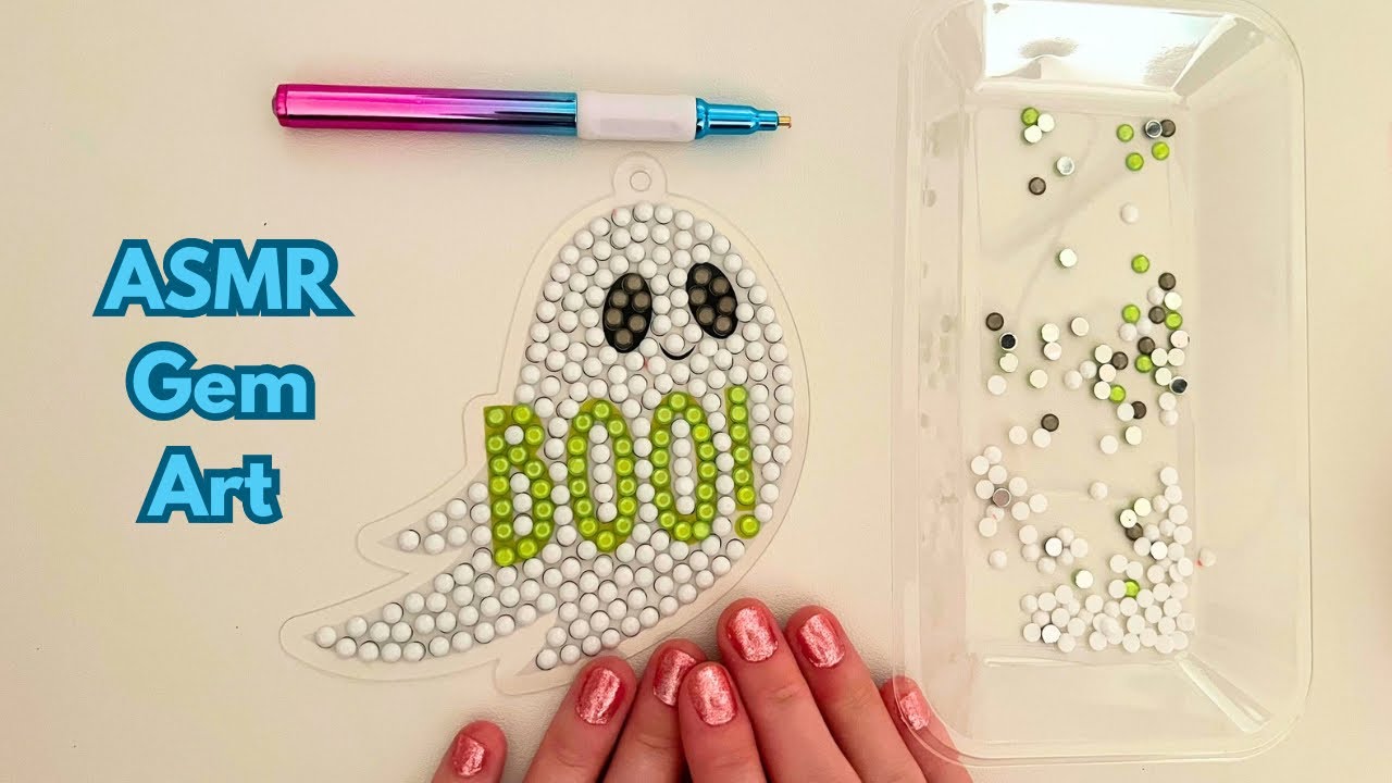 ASMR Whisper Gem Art | Halloween Chit Chat Roleplay! - YouTube
