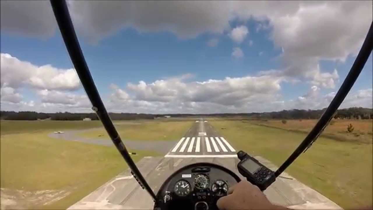 N4633F Kolb Firestar Practice Landings 11-28-2015 - YouTube
