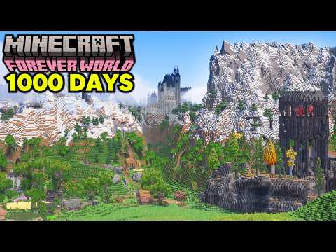 I Survived 1,000 Days in My Minecraft Forever World! [FULL MOVIE]