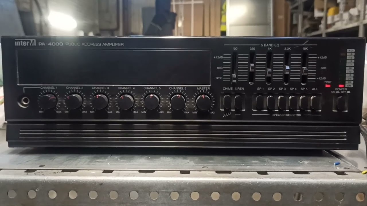 Усилитель мощности inter m pa-4000 - YouTube