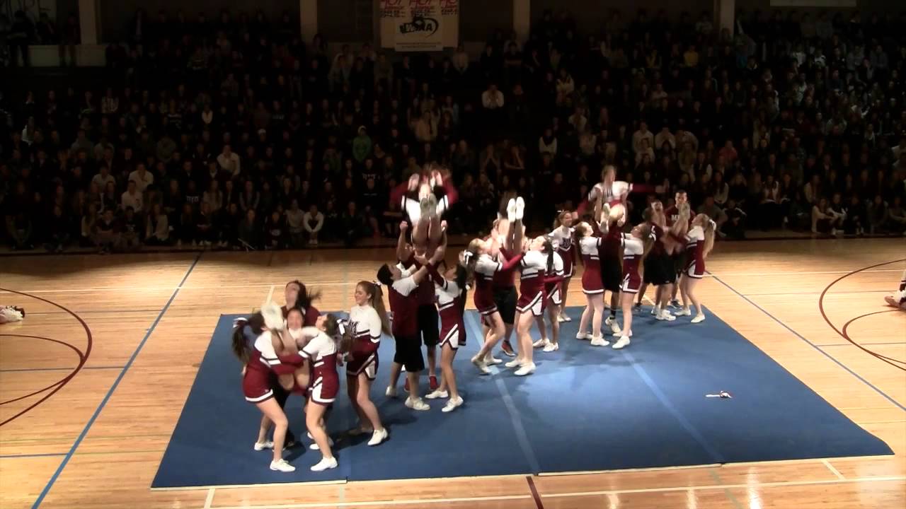 MIHS Cheer Winter Sports Assembly 2013 - YouTube