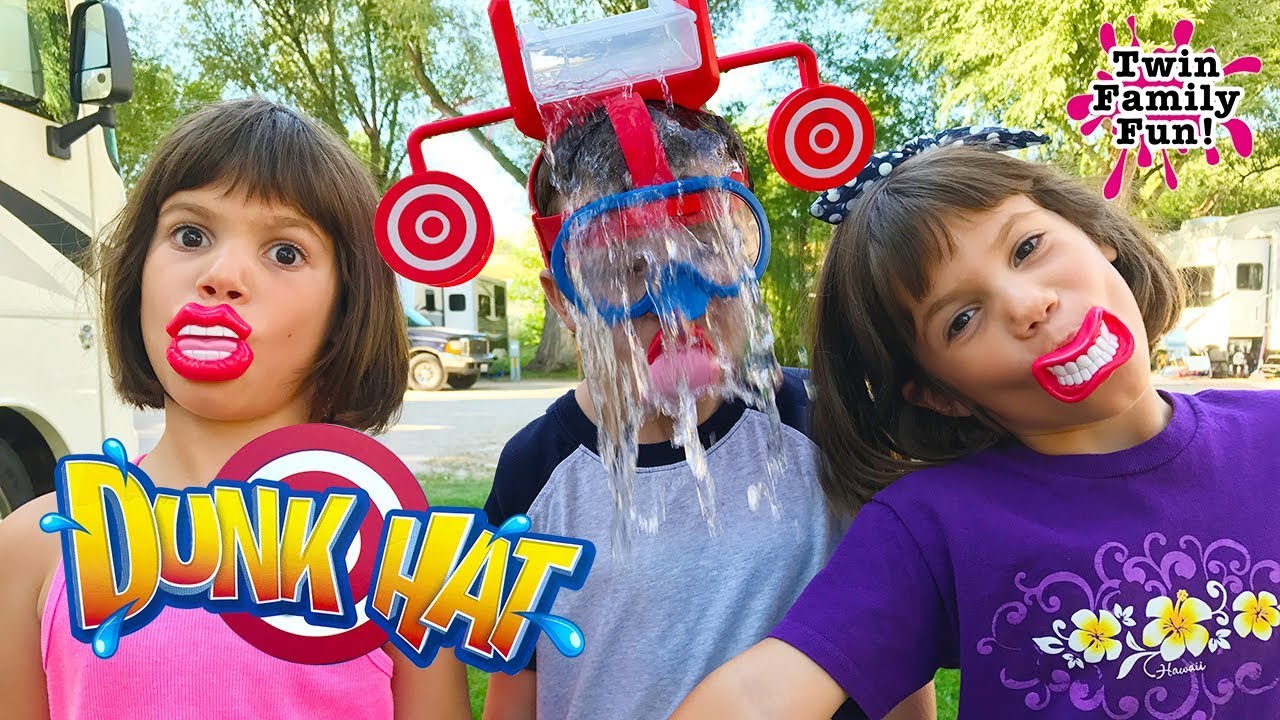 DUNK HAT CHALLENGE Family Fun Game! - YouTube