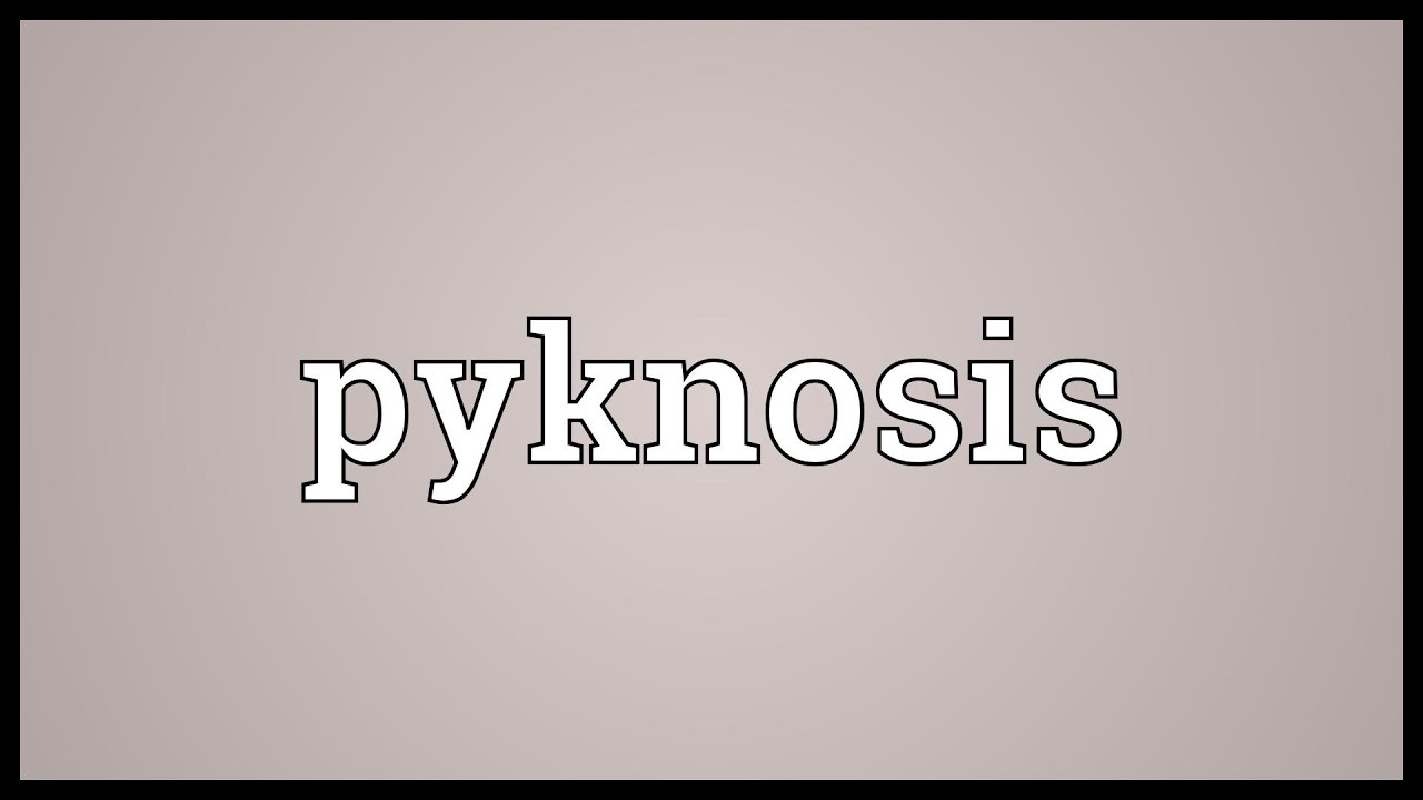 Pyknosis Meaning - YouTube