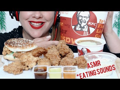 ASMR KFC different eating sounds