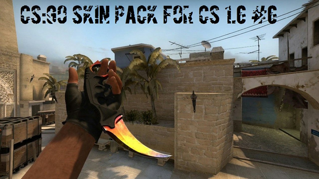 HD CS:GO Skin pack for cs 1.6 - YouTube