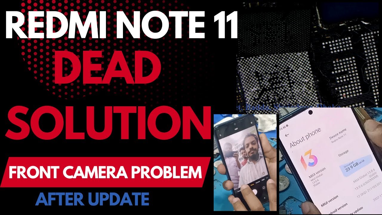 Redmi Note 11 Front Camera Problem / Redmi 11 Dead Solution - YouTube
