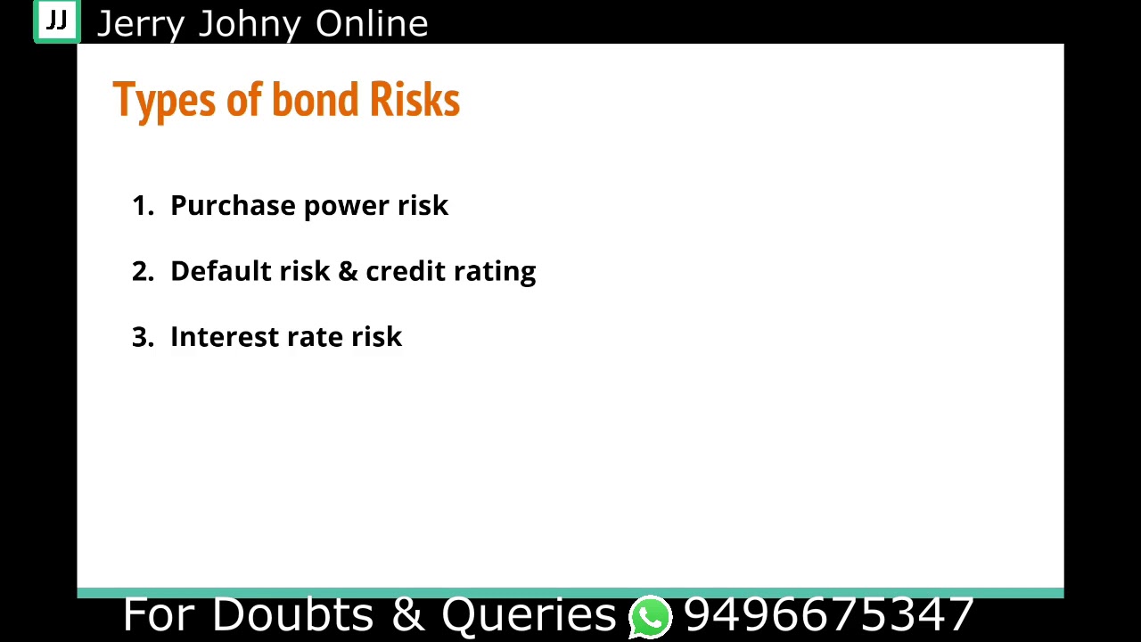 Types of Bond Risk: Class 20 - YouTube