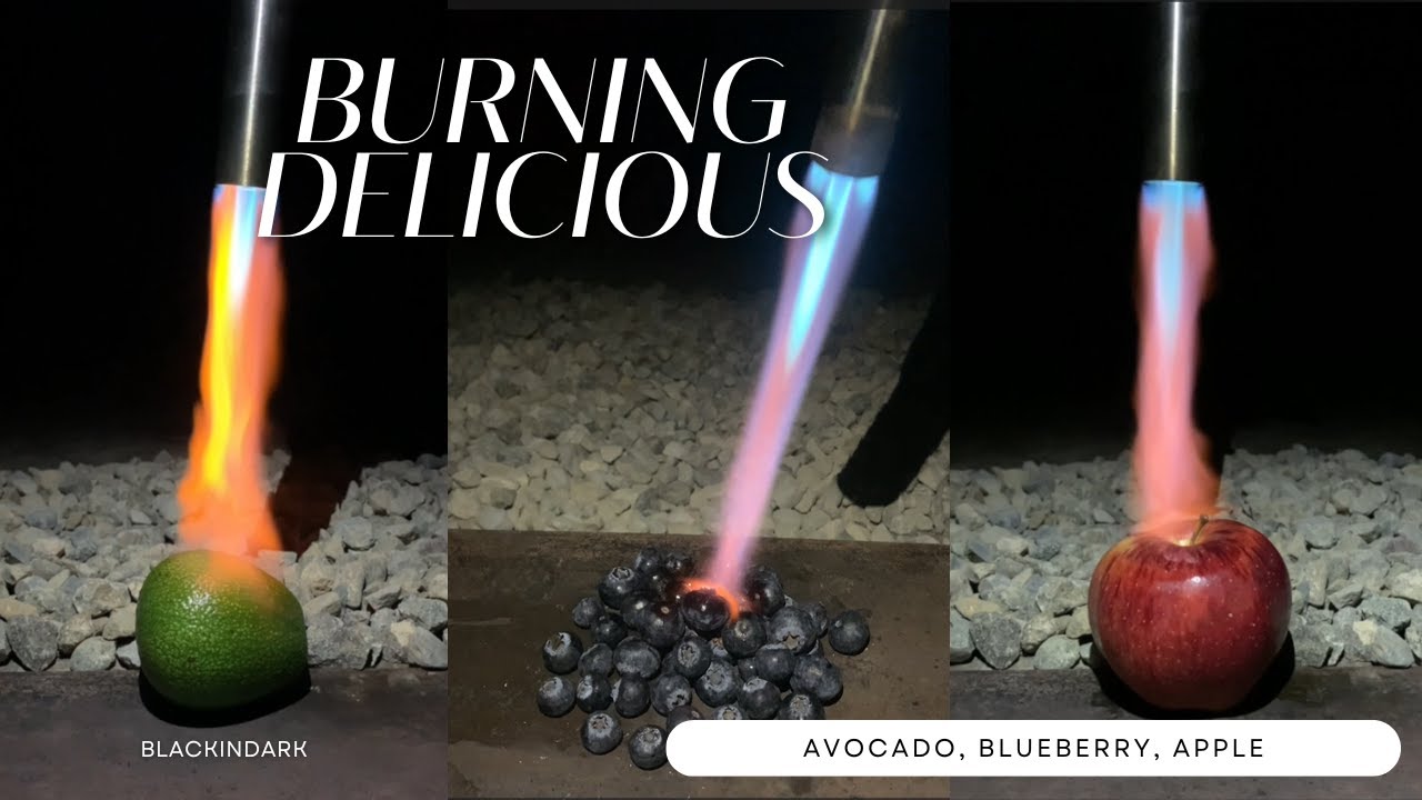 "delicious Competition: Blueberry, Avocado and Apple" #burning #fire # ...