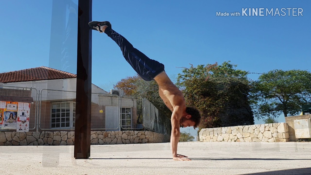 Handstand - Chest to Wall (progressions) - YouTube