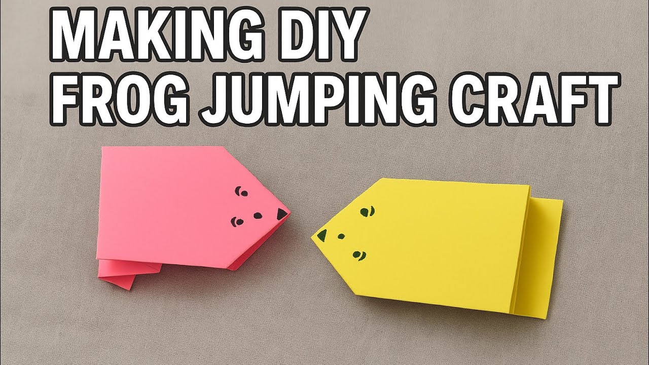 DIY Jumping Paper Frog 🐸 | Fun Paper Craft & Playtime🐸🐸 - YouTube
