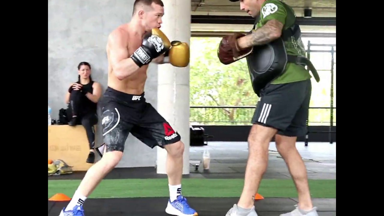 Petr Yan working with boxing coach John Hutchinson ahead of UFC 238 ...