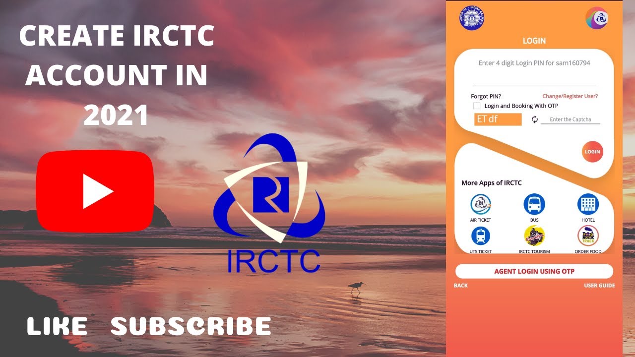 IRCTC account 2021 latest video | IRCTC account kaise create kare ...