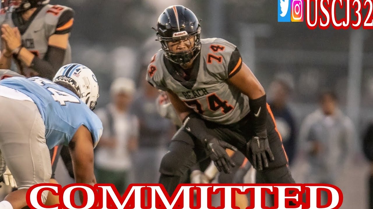 BREAKING: USC GETS A COMMITMENT FROM 6'6 LOCAL OL JUSTIN TAUANUU - YouTube