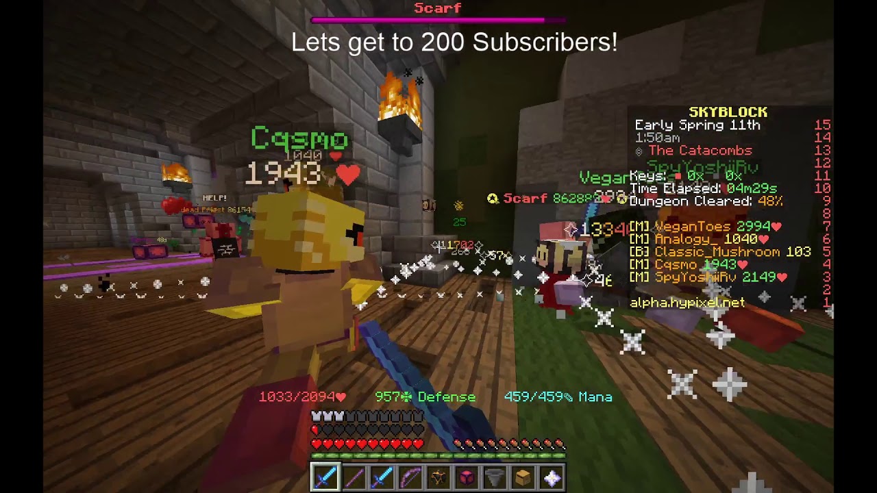 Catacombs floor 2 5 minutes 13s (Alpha Hypixel Skyblock) Giveaway ...