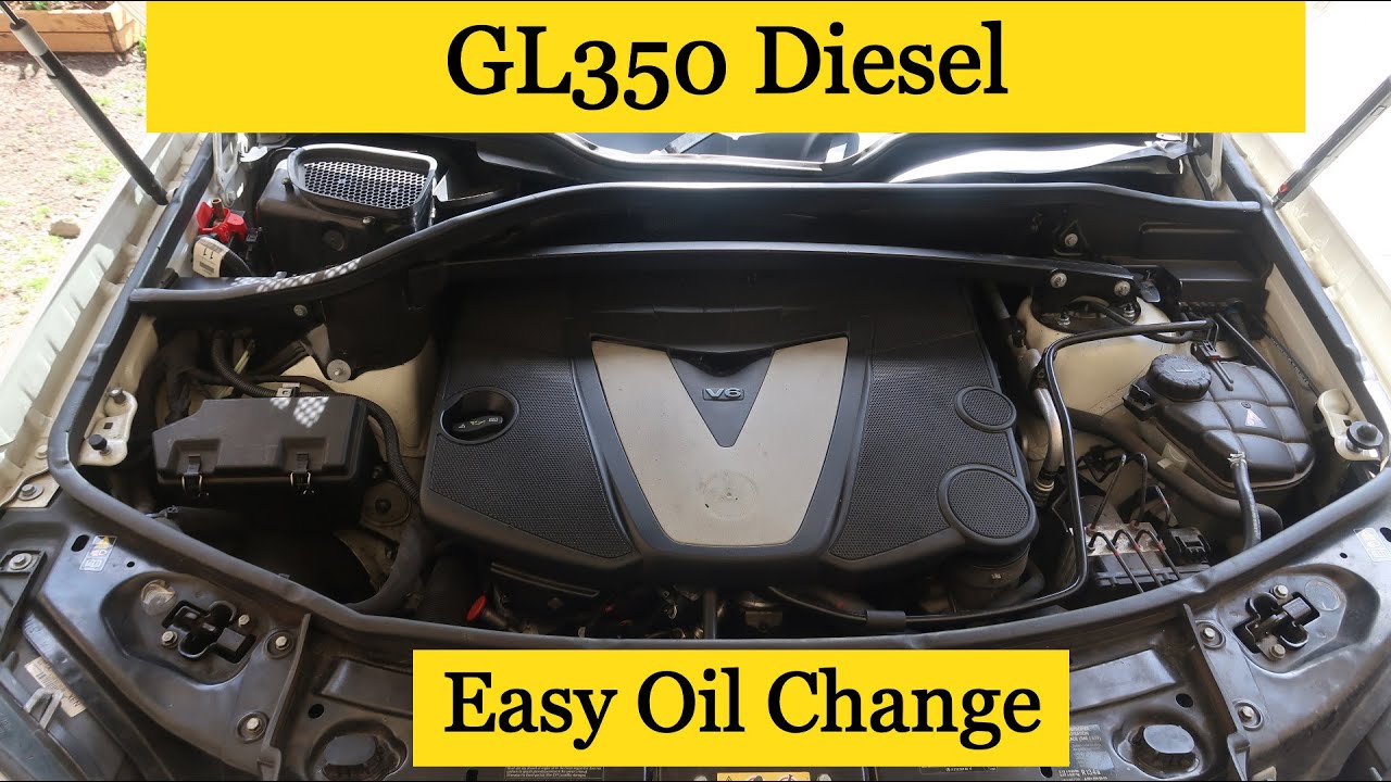 Mercedes GL350 Oil Change (3.0 Diesel Engine) - YouTube