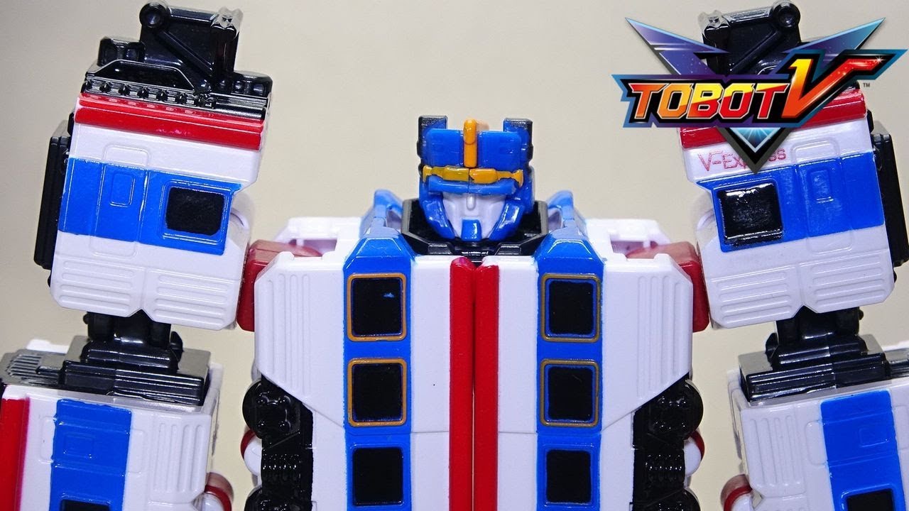 【トボットV】列車の変形ロボ パワートレイン TOBOT V Powertrain 파워트레인 또봇V - YouTube