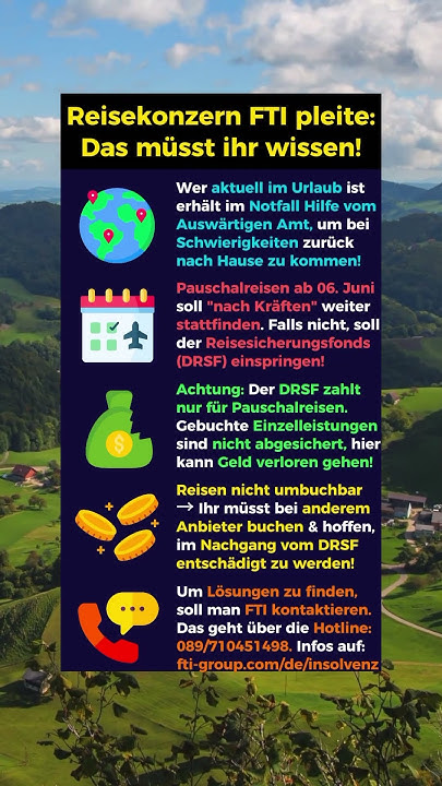FTI Insolvenz: Das ist jetzt wichtig für Urlauber! - YouTube