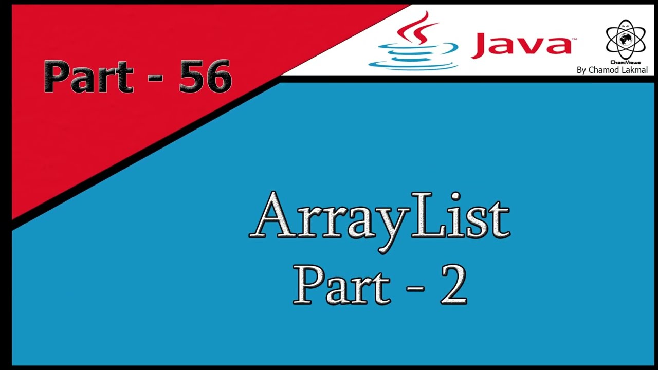 Java Sinhala By Chamiviews Part 56 Arraylist Part 2 Youtube