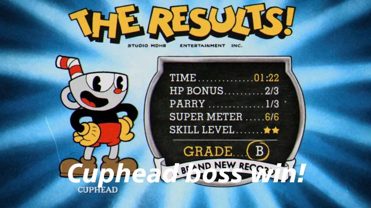 Cuphead boss win! - YouTube