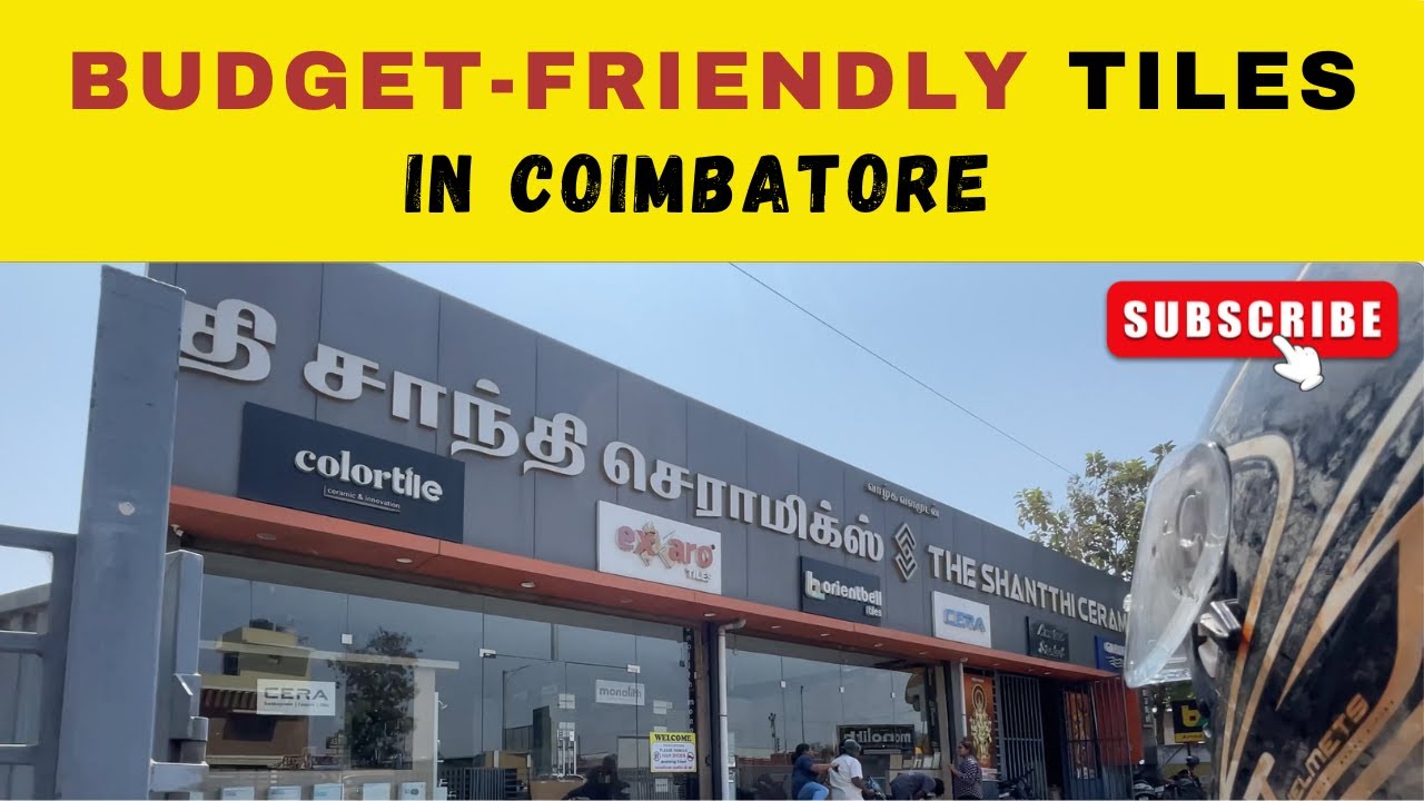 Budget-Friendly Tiles in Coimbatore | Shanthi Ceramics Full Tour! - YouTube