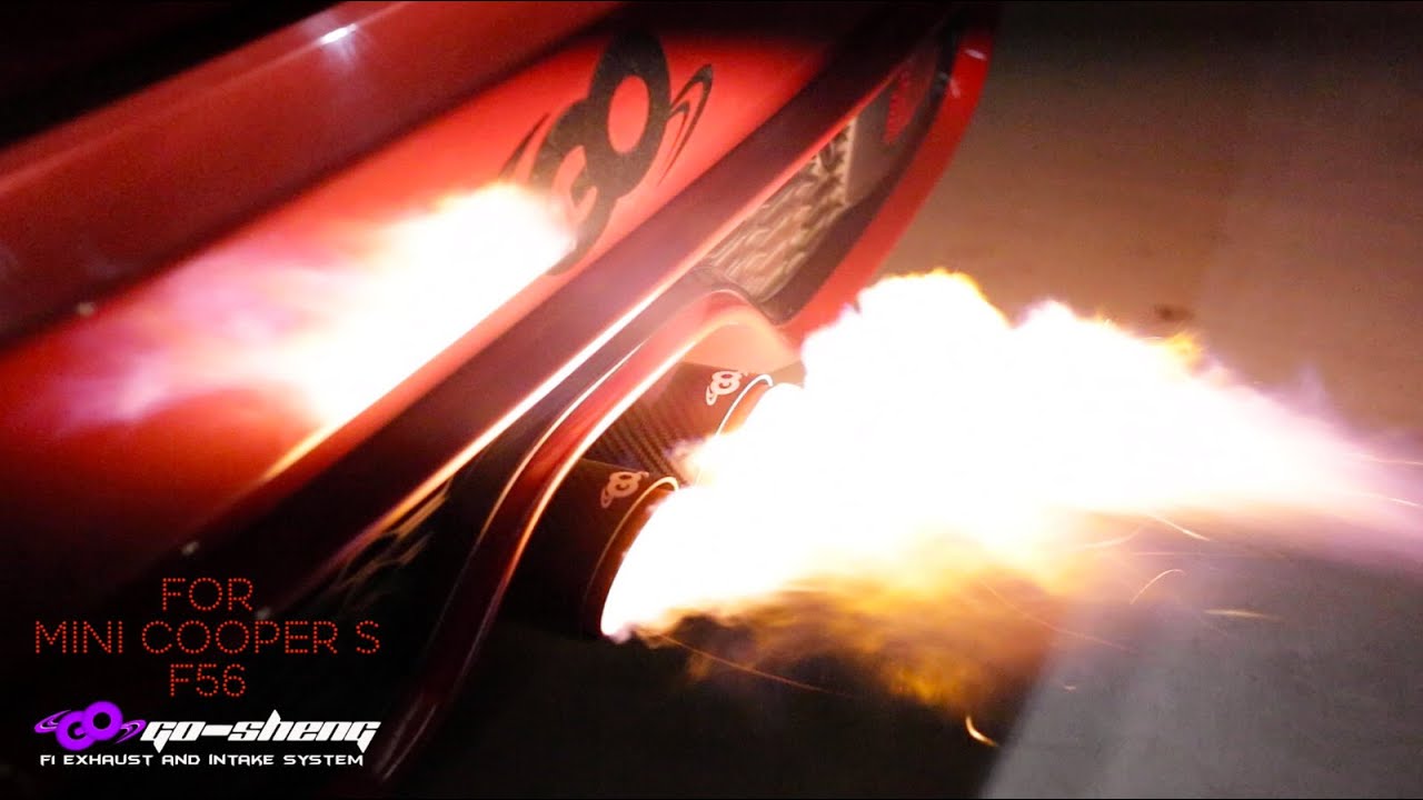 GOS//Mini Cooper S F56 w/GO-Sheng F1Exhaust&Intake SHOOTING FLAMES ...