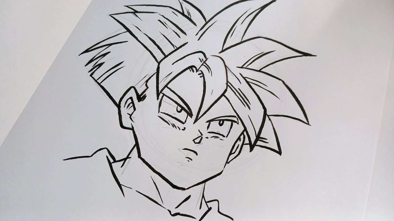 How to draw Gohan goes super saiyan 2 for the first time. - YouTube