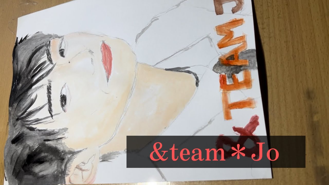 I tried to draw jo(&team). - YouTube
