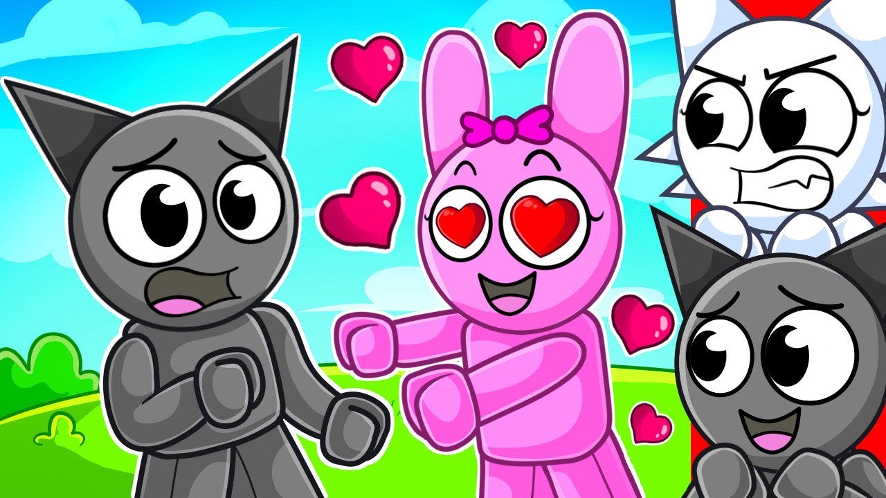 PINKI LOVES GRAY! (Sprunki Animation) - YouTube