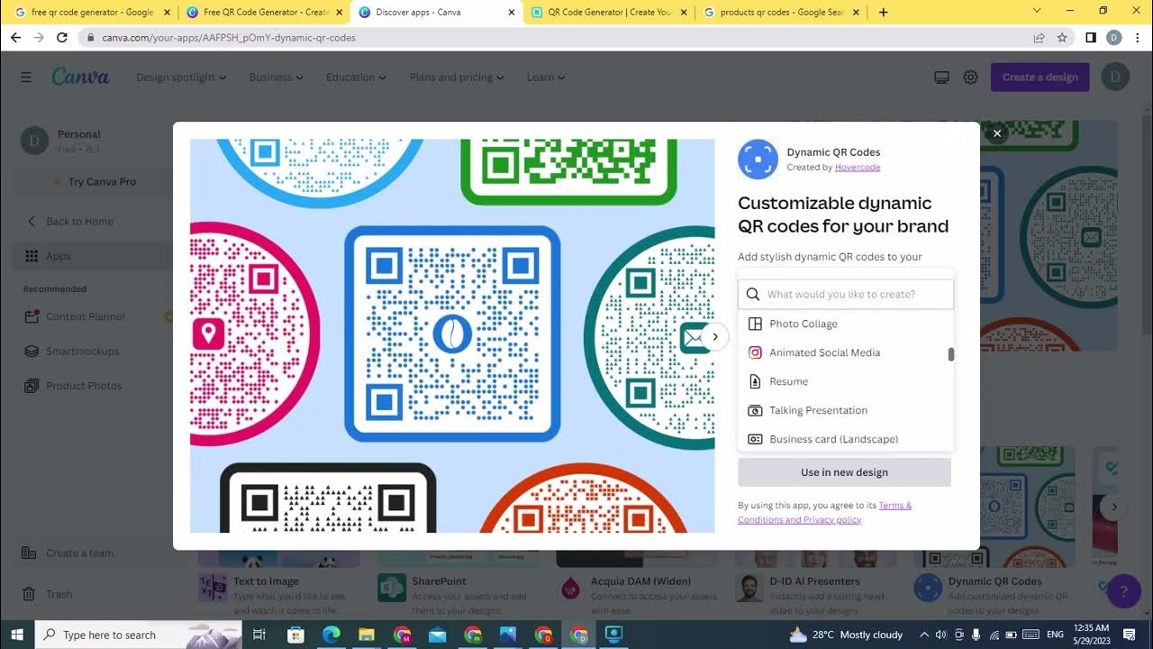 How to generate QR code free/ free bar code generator - YouTube