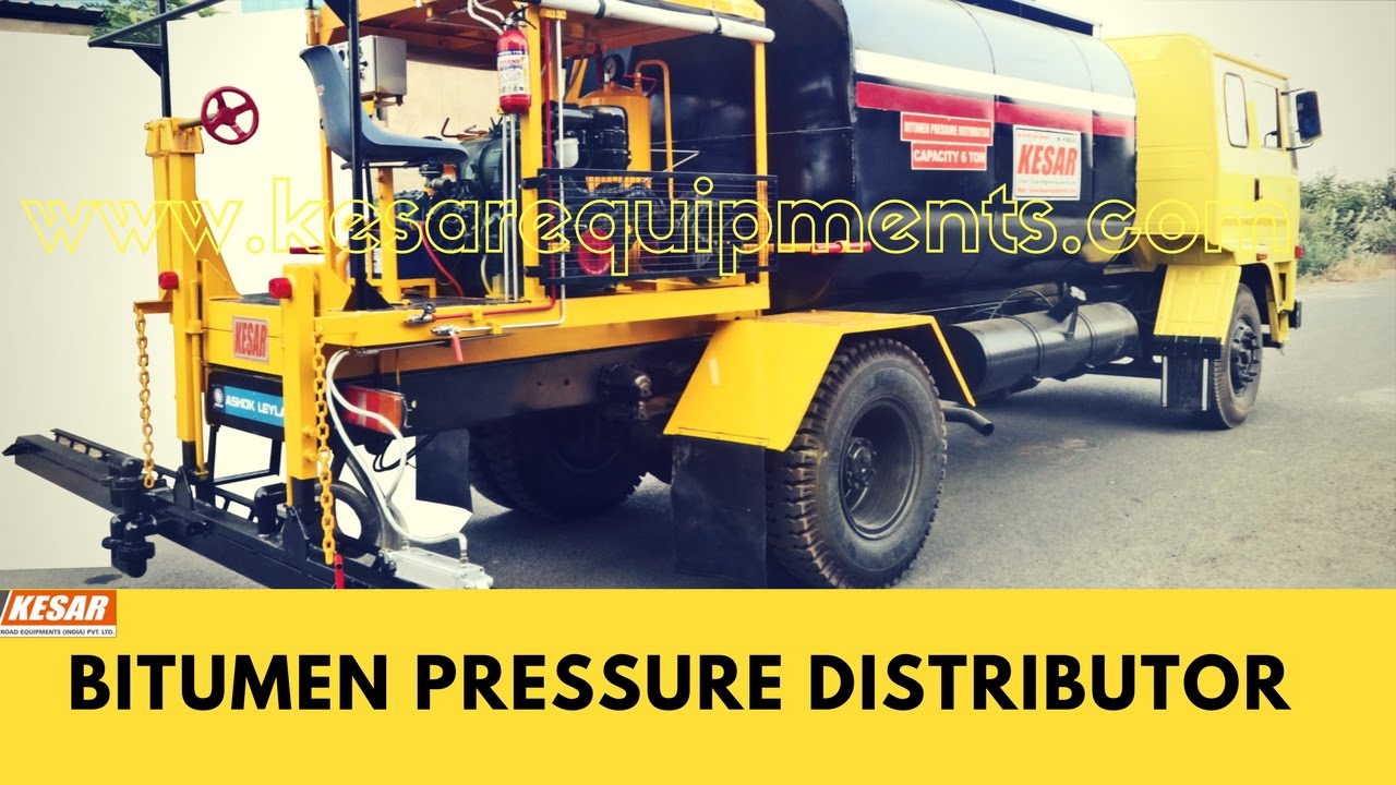 Bitumen Pressure Distributor Manufacturer In India - YouTube