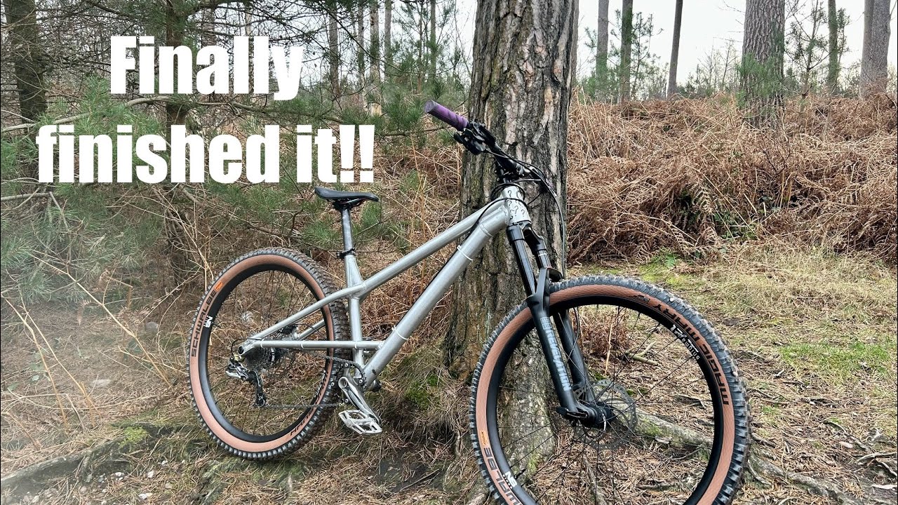 Finally finished my self built Hardtail frame!! - YouTube