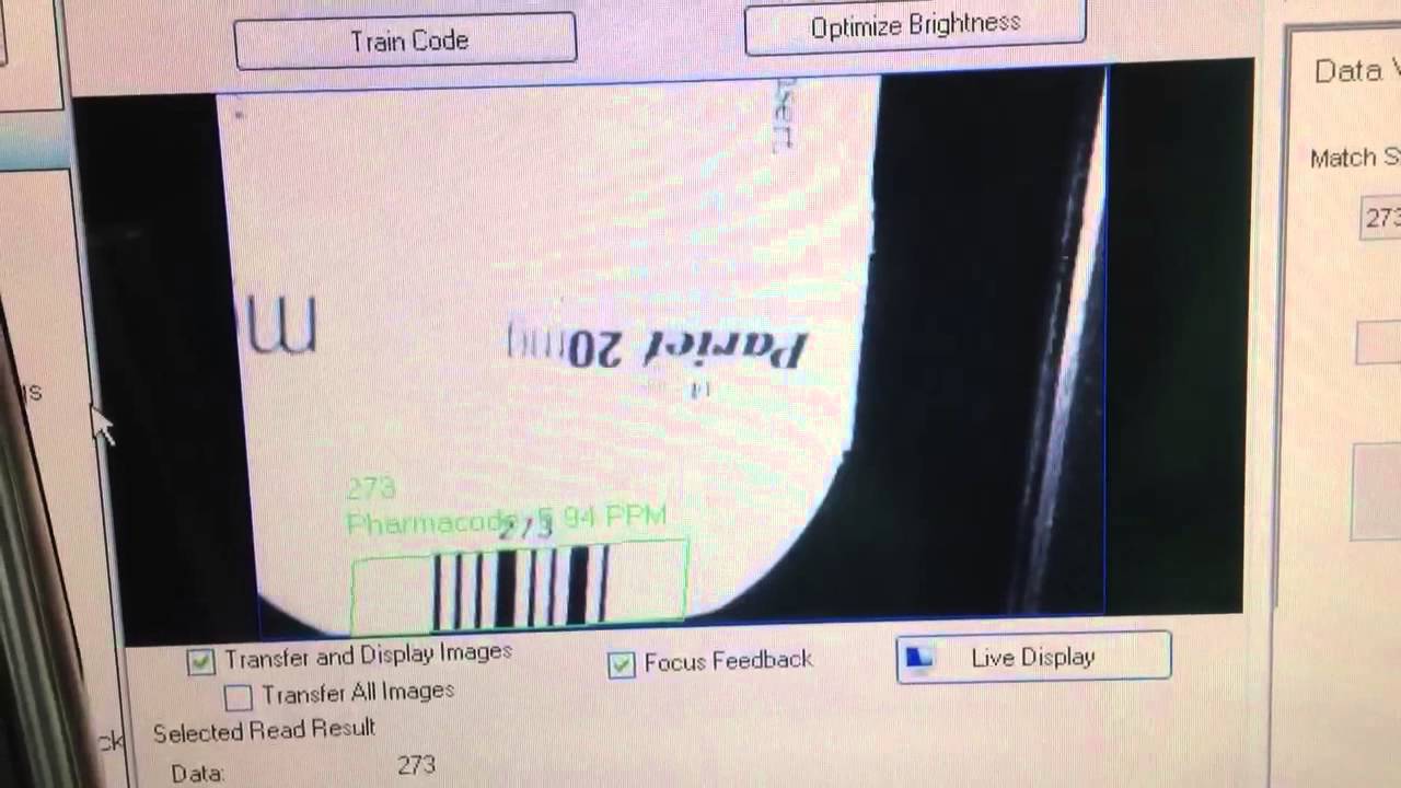 Pharmacode reader - YouTube