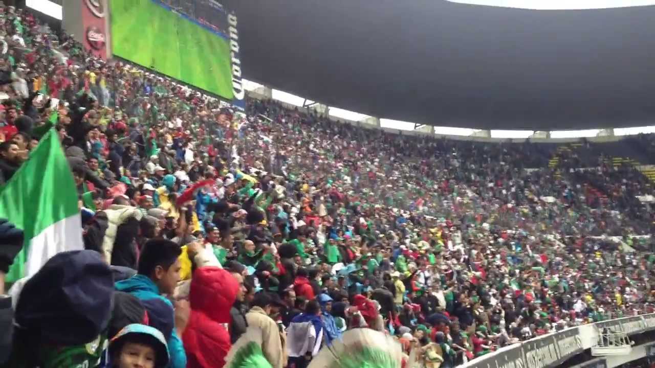Crazy mexican fans "celebrate" goal - YouTube