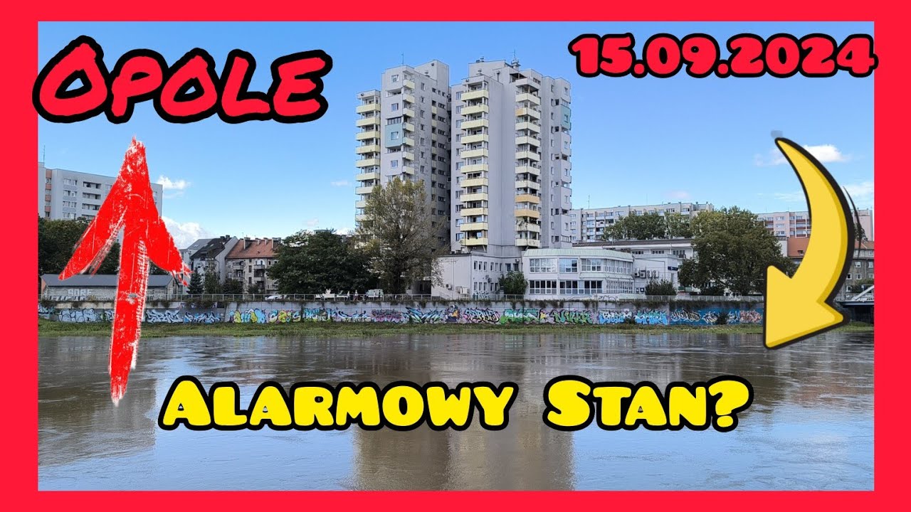 Wysoki stan Odry w Opolu i Krapkowicach! Sarna przepływa rwącą rzekę # ...