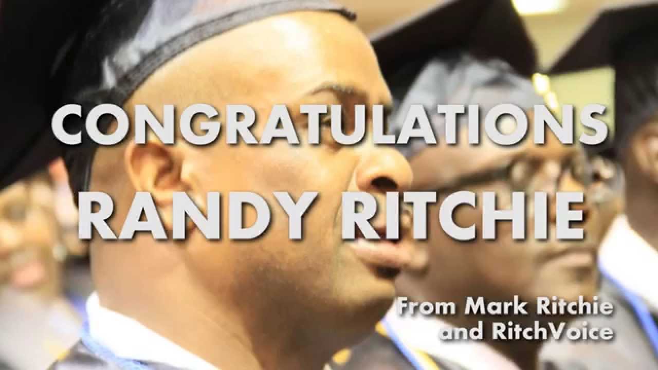 Randy Ritchie graduates on 21 September 2014 - YouTube