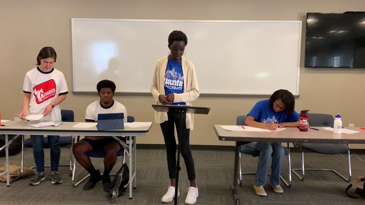2019- 2020 Atlanta Urban Debate League Demo Debate - YouTube