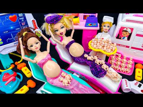 6 Minutes Satisfying Unboxing Pink Barbie Princess Family Playset，Cute Doll Toys ASMR | Review Toys