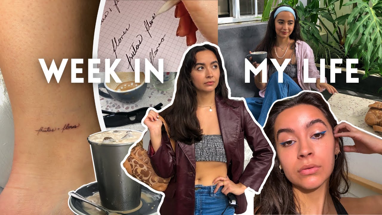 VLOG | new tiny tattoo, thrift shopping, Libra SZN makeup, crying again ...