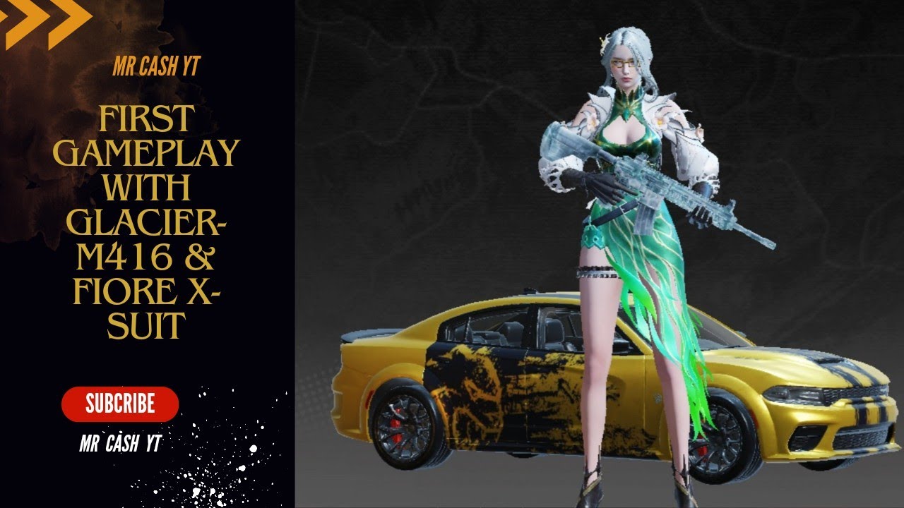 FIRST GAMEPLAY WITH NEW GLACIER-M416 & NEW FIORE X-SUIT | 1.25× ...