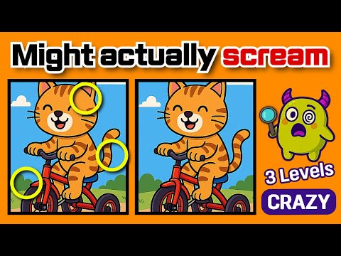 3 Levels Spot the Difference game. You might actually scream.