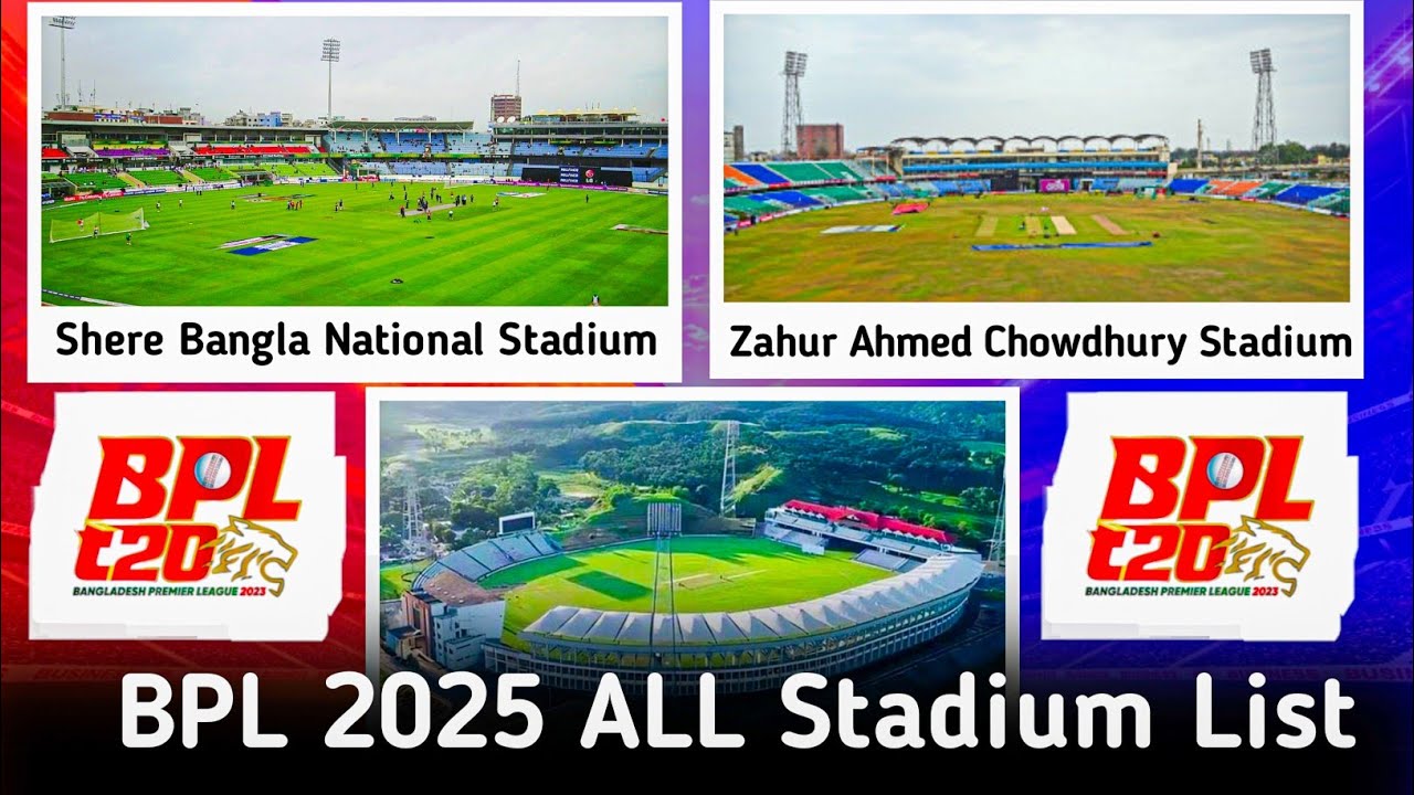 BPL 2025 ALL Stadium List | BPL 2025 Stadium Capacity | Ft. Dhaka ...
