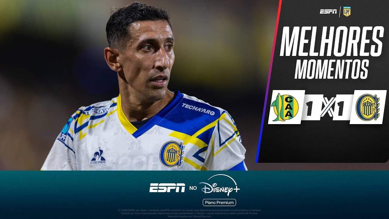 DI MARÍA METE ASSISTÊNCIA ABSURDA, MAS ROSARIO 'ENTREGA' EMPATE PARA ...