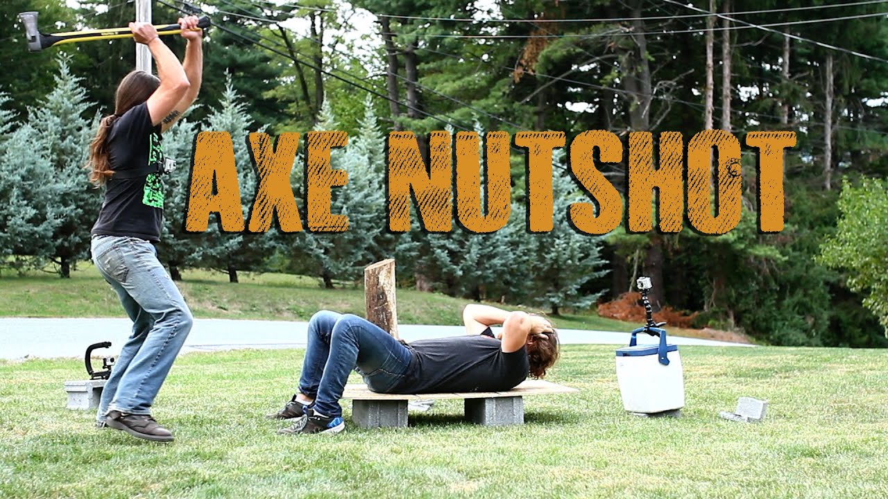 Wood Splitting Axe Nutshot! - YouTube