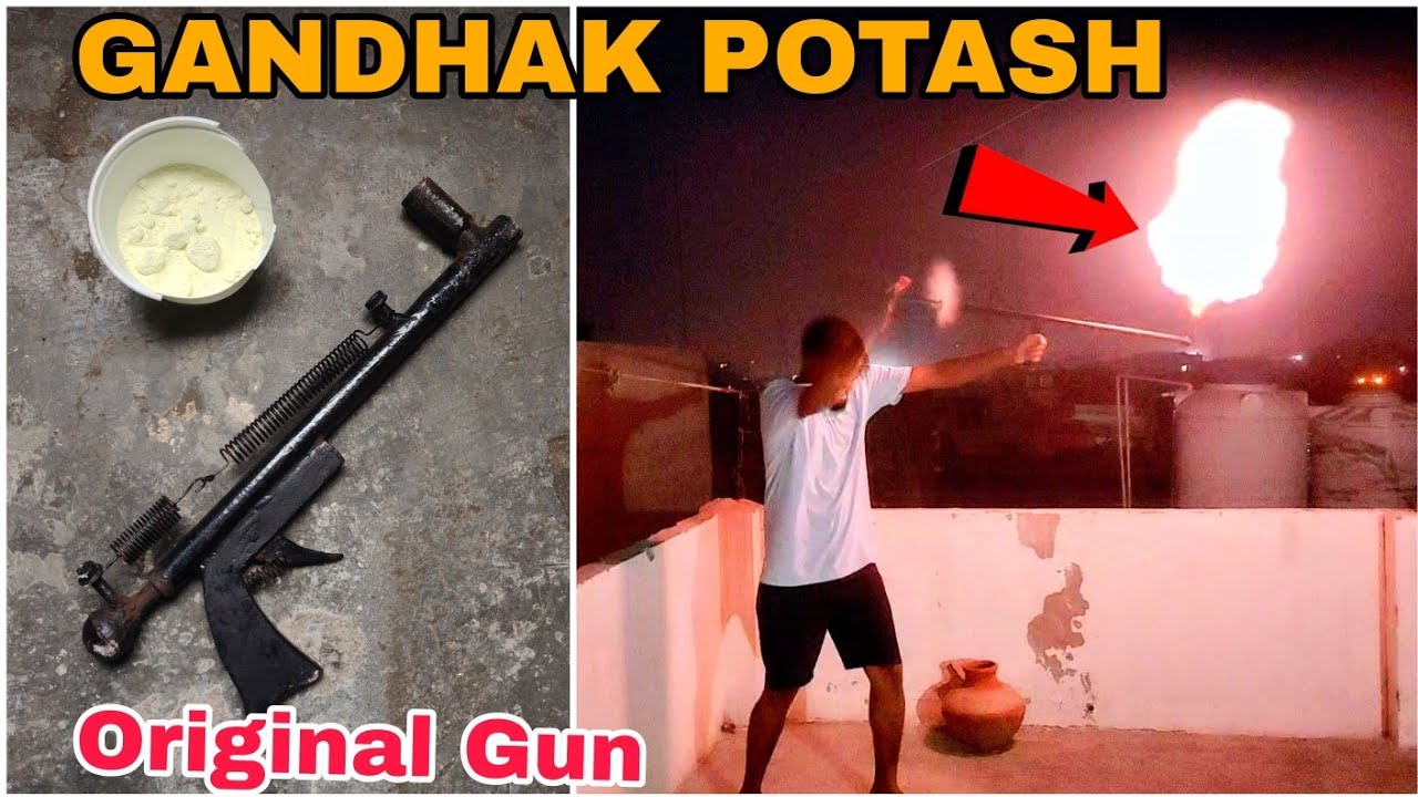 Gandhak Potash Gun 🤯 | Gandhak Potash 🔥 | Potash Gun kaise banaen 💥 ...