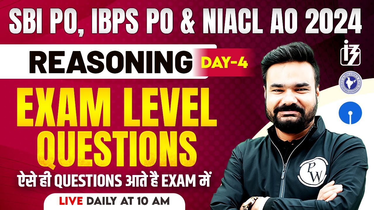IBPS PO, SBI PO, NIACL AO 2024 | Reasoning Most Expected Questions ...