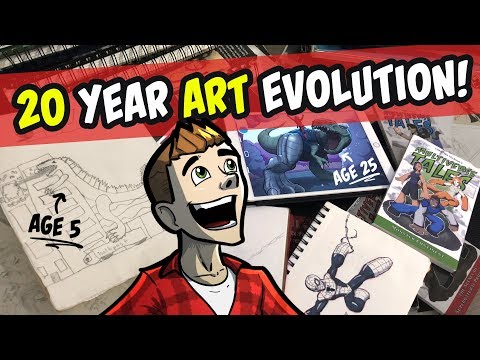 20 YEAR SKETCHBOOK TOUR | Childhood - Art School - Animation Career