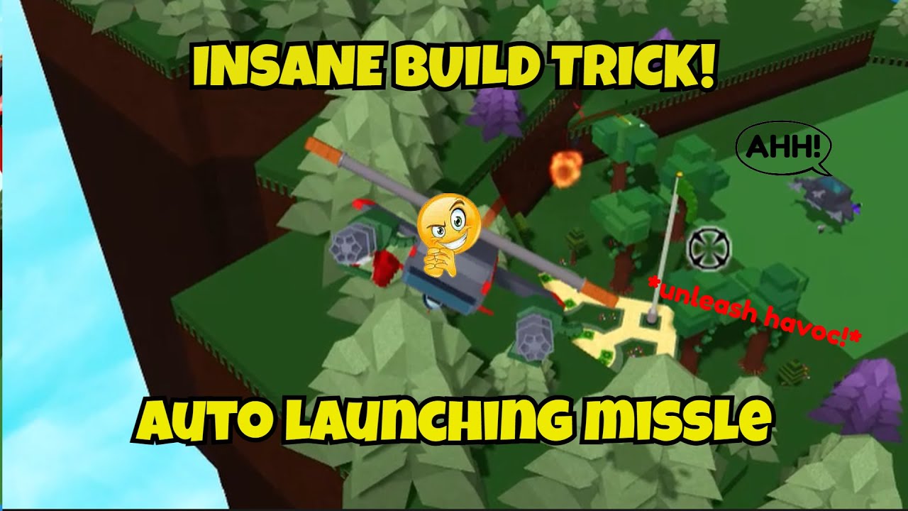 INSANE BUILD TRICK | Auto Launching Missile in BABFT - YouTube